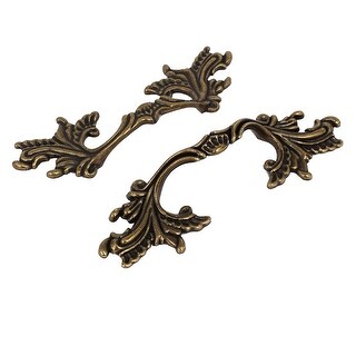 Drawer Cabinet Metal Retro Style Pull Handles Grips Bronze Tone 132mm ...