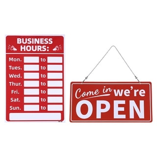 Business Hour Sign, PVC Self Adhesive Operation Hour with Number ...