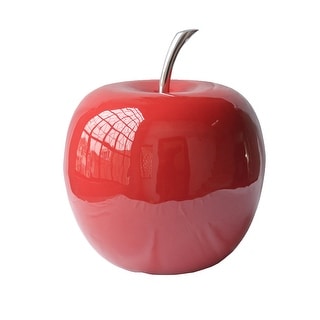 Buffed Red Extra Large Apple Sculpture - 11 x 10 x 10 - Bed Bath ...