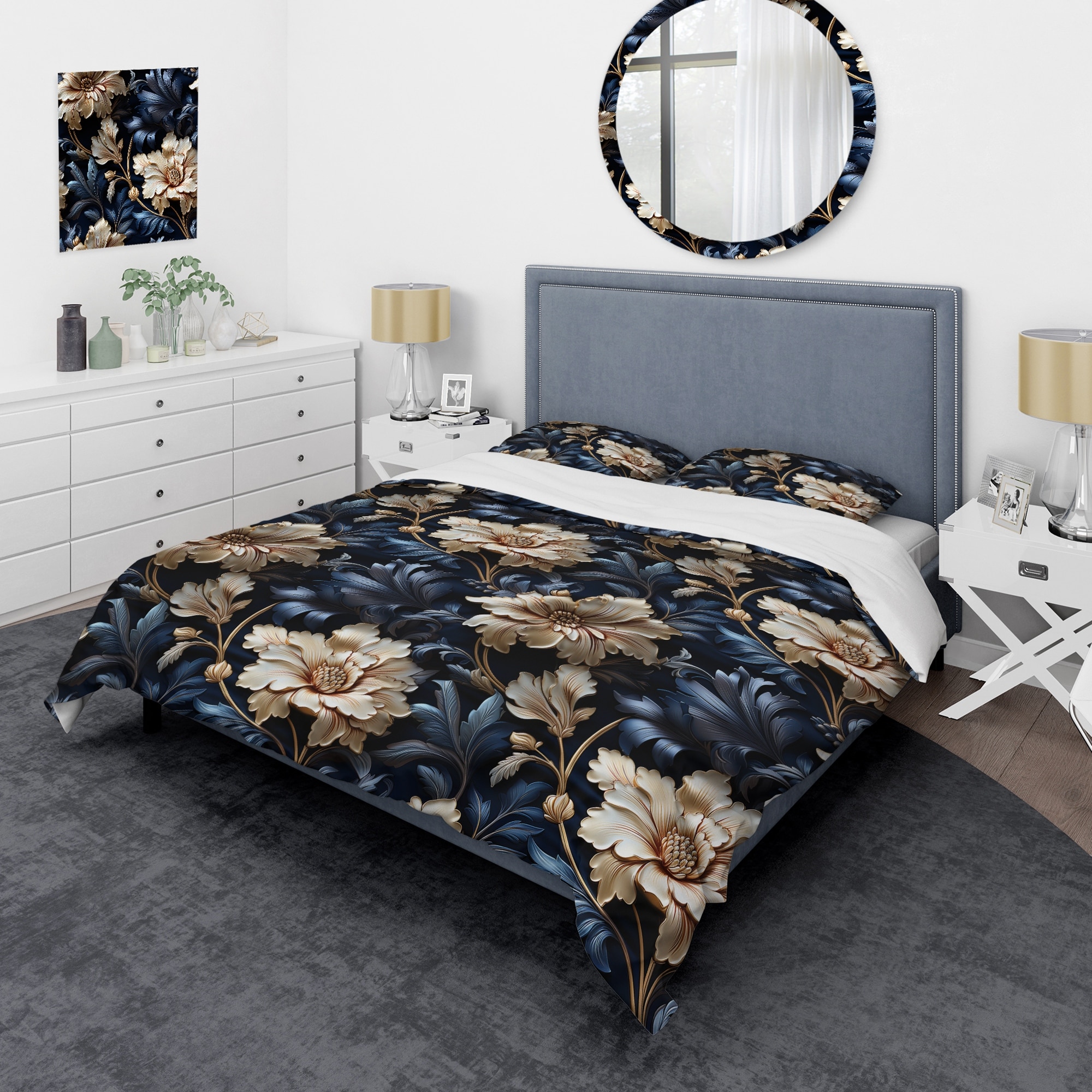 Black Damask, 2 Piece Bedding - Bed Bath & Beyond