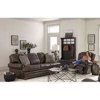 Skelt 2-Piece Set with Italian Leather Sofa and Rocker Recliner ...