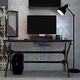 PC Workstation Table Gaming Desk 47 Inch Home Office Computer Table ...