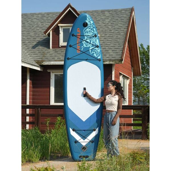 Surfware 128 in. L Premium Inflatable Stand Up Paddle Board with Full ...