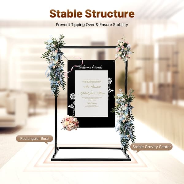 Metal Wedding Welcome Sign Stand - Bed Bath & Beyond - 40125941