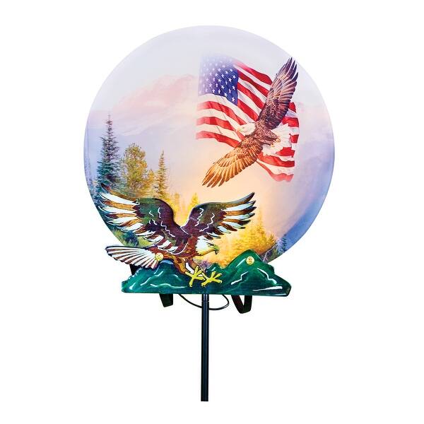 soaring eagle american flag