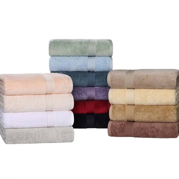 Superior Egyptian Cotton Absorbent 8-Piece Medium Weight Towel Set - On ...