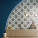 Monastery 8 x 8 Floral Satin Italian Porcelain Floor and Wall Tile ...