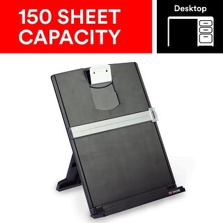 3M Black Desktop Document Copy Holder - 12" x 2" x 9.38" - Bed Bath ...