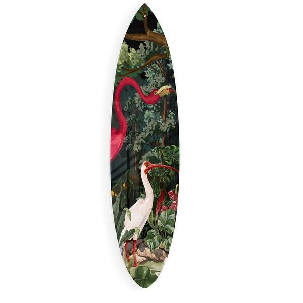 Birds Pattern Acrylic Surfboard Wall Art - Bed Bath & Beyond - 38057013