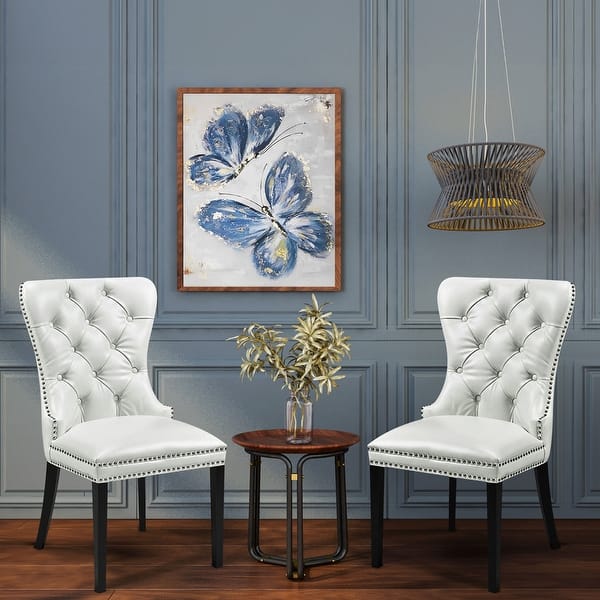 Modern White Faux Dining Room Chair - Bed Bath & Beyond - 15436558