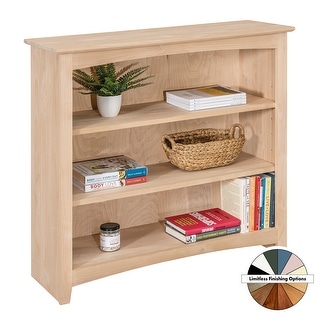 Arch+Haven Unfinished Solid Wood Bookcase 36" W x 36" H - Bed Bath ...