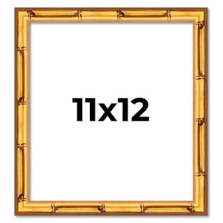 11x12 Frame Gold Bamboo Solid Wood Picture Frame | 1 Inch Moulding ...