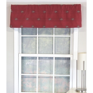 RLF Home Quality Bubbles Red Tailored Valance - 50X14 - Bed Bath ...