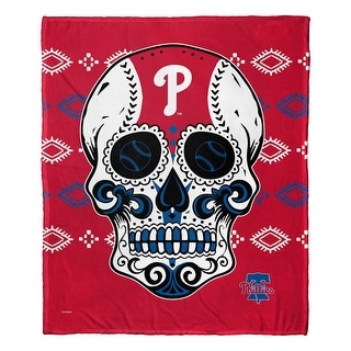 MLB Phillies Candy Skull Silk Touch Throw Blanket - Bed Bath & Beyond ...