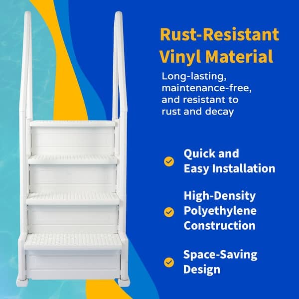 space saving pool steps