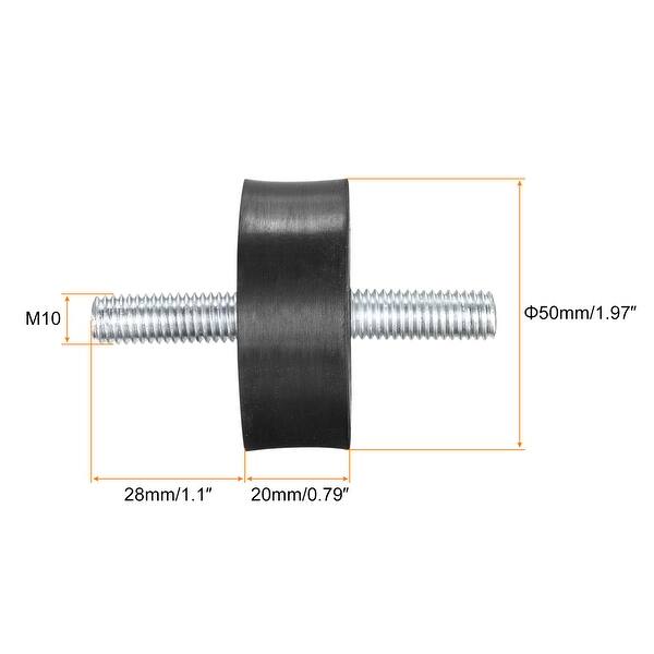 Rubber Mounts Male Vibration Isolator Shock Absorber - Bed Bath ...