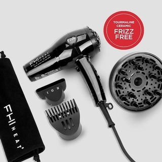 FHI HEAT Platform Nano Lite Pro 1900 Turbo Tourmaline Hair Dryer with 3 ...