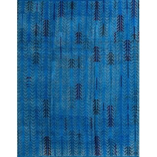 Ahgly Company Machine Washable Abstract Blue Eyes Blue Area Rugs - Bed ...