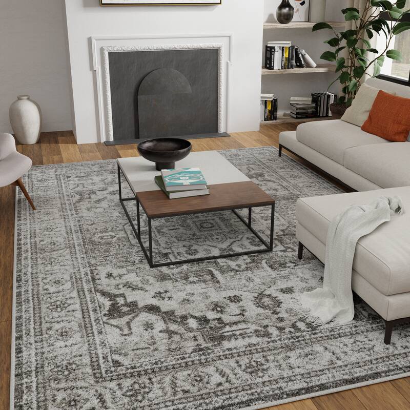 Loomaknoti Rhane Alvner Gray Area Rug - Overstock - 36263775