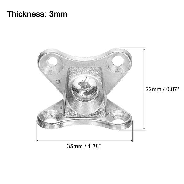 8Pcs Removable Corner Brace, Metal Butterfly L Brackets with Screws ...