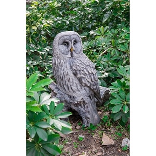 Grey Owl On Stump Statue - Bed Bath & Beyond - 31573136