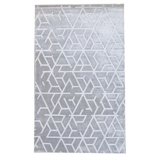 Wahi Rugs Transitional Silky Broken Design Hand-Loom 5'0"x8'0" - Bed ...