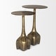 Risha Large Gold Metal Accent Table - Bed Bath & Beyond - 39909702