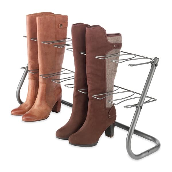 Whitmor 4-Pair Boot Stand - Metal Gray - Bed Bath & Beyond - 10456175