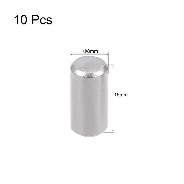 10Pcs 8mmx16mm Dowel Pin 304 Stainless Steel Shelf Support Silver Tone ...