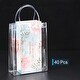 Gift Bags 9x6.7x2.8" Reusable Mini Plastic Gift Wrap Tote Bags - Clear ...