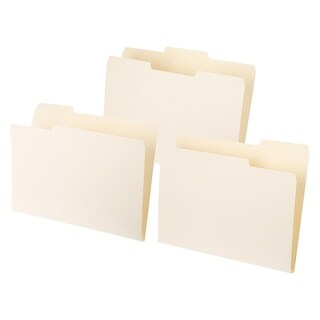 20x File Folders, Manila File Folders 1/3 Cut File Folders Letter Size ...