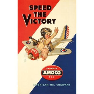 Amoco Speed Victory Leyendecker 1942 Vintage Ad (Cotton/Polyester Chef ...
