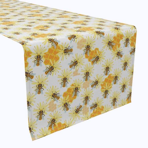 Fabric Textile Products, Inc. Table Runner, 100% Cotton, 16x108", Honey ...