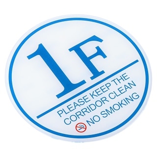 1F Floor Number Sign Acrylic Self-Adhesive Building Marking Sticker ...