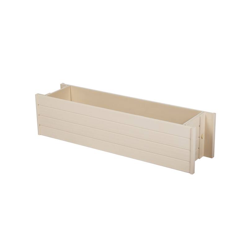 New Age Garden® ECOFLEX® 30-inch Rectangle Window Box - 30" - Overstock ...