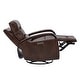 Spruce & Spring Regan Leather Power Recliner Swivel Glider Rocker with ...