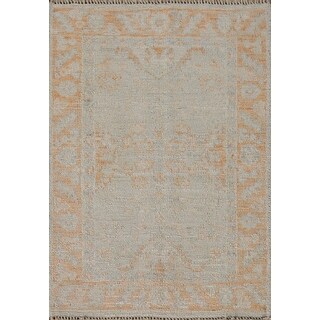 Turkish Muted Oushak Vegetable Dye Rug Handmade Wool Carpet - 2'0"x 3'0 ...