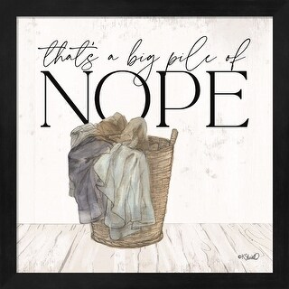 Kate Sherrill 'Big Pile of Nope' Framed Art - Bed Bath & Beyond - 36591109