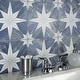 Merola Tile Cassis Stella Blue Day 9-3/4" x 9-3/4" Porcelain Floor and ...