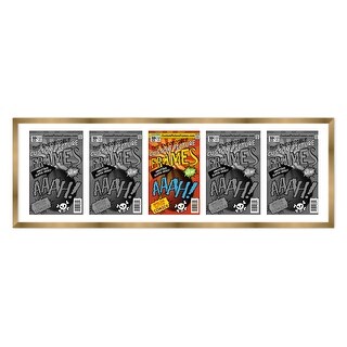5 Comic Book Frame Gold Collage Comic Book Frame with White Mat to ...