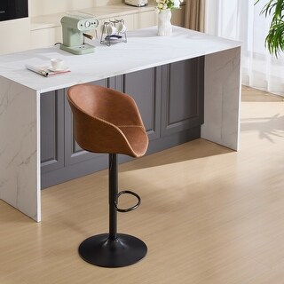 Kitchen Island Barstools with Minimalism Style Adjustable Swivel Bar ...