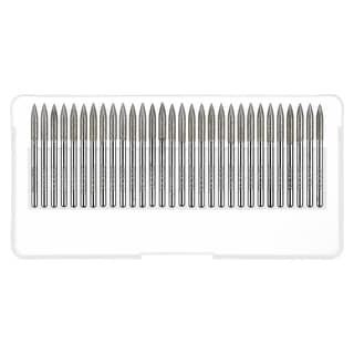 30pcs Diamond Grinding Carving Bits 3mmx10mm Tapered Head Mounted Point ...
