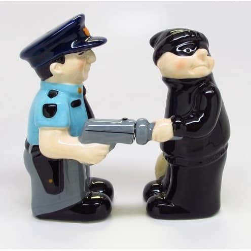 Cop and Robber Attractives Salt Pepper Shaker - Bed Bath & Beyond ...