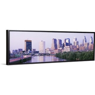 "Philadelphia PA" Black Float Frame Canvas Art - Bed Bath & Beyond ...