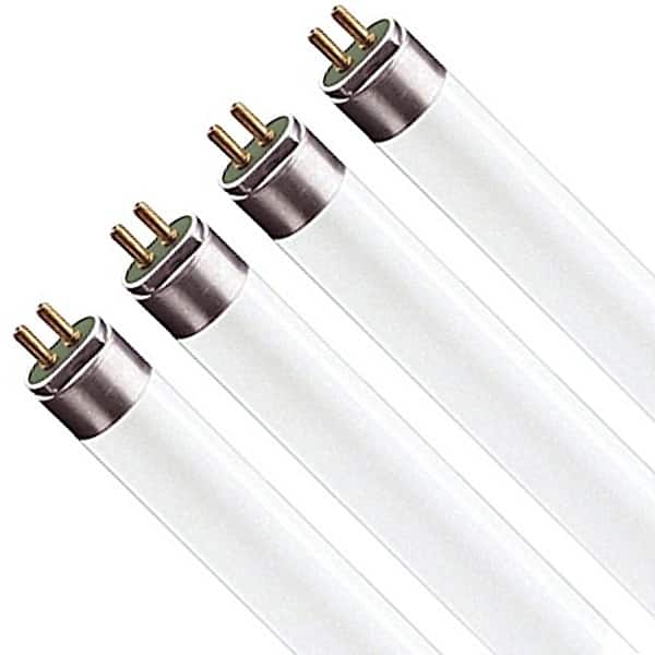 Luxrite 4 FT T5 High Output Fluorescent Tube Light Bulb Soft White ...