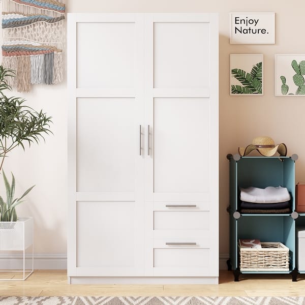 High wardrobe with large storage spaces - On Sale - Bed Bath & Beyond ...