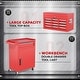 5-Drawer Rolling Tool Cart with Wheels, 2 in 1 Detachable Top Tool Box ...