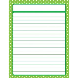 Lime Green Polka Dots Chart - Bed Bath & Beyond - 17286124