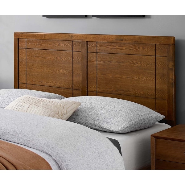 Viola Country Style Queen Size Walnut Wooden Headboard - Bed Bath ...