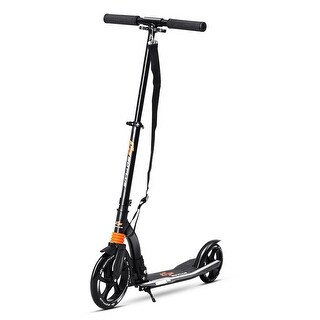 Goplus Foldable Aluminum Kids Kick Scooter Height Adjustable w Shoulder ...